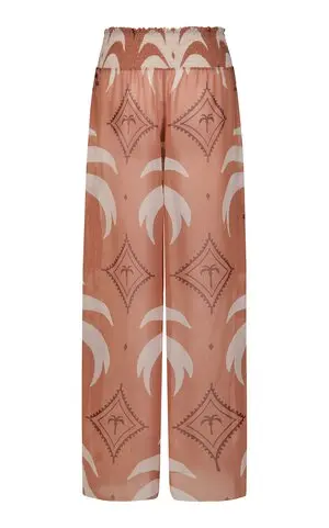 Johanna Ortiz In Eternity Eco-georgette Wide-leg Pants - Neutral