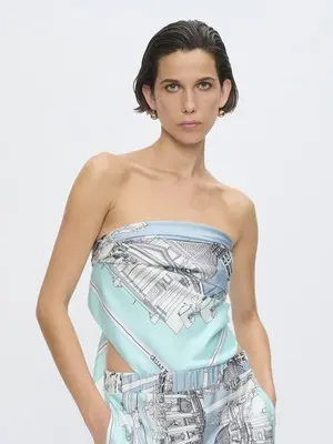 CALLAS MILANO Roma Rome Scarf - Blue-green