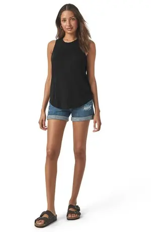 Splendid Cady Crewneck Linen Blend Tank