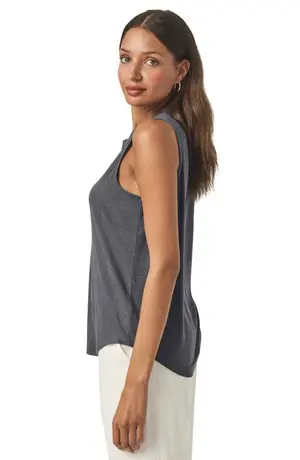 Splendid Cady Crewneck Linen Blend Tank - Ink