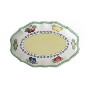 VILLEROY & BOCH French Garden Fleurence Pickle Dish/gravy Stand - White
