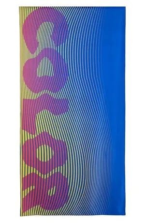 Lack Of Color Color Print Long Scarf