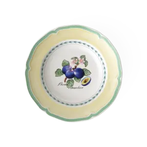 VILLEROY & BOCH French Garden Valence Plum Soup Bowl - White