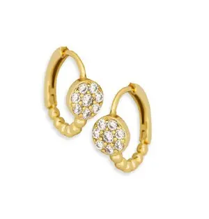 MAZIN JEWELS Vermeil Hoop Earrings - Gold