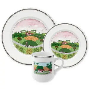 VILLEROY & BOCH Design Naif 18 Piece Dinnerware Set For 6