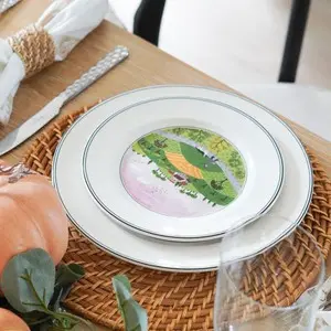VILLEROY & BOCH Design Naif 18 Piece Dinnerware Set For 6