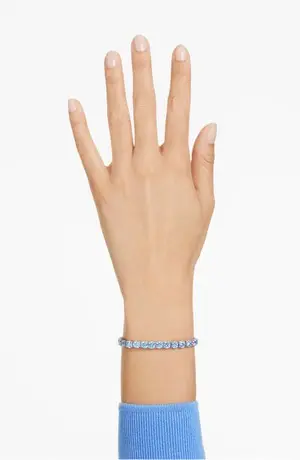 SWAROVSKI Matrix Crystal Tennis Bracelet - Blue