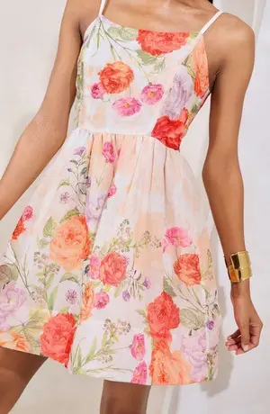 LIPSY Floral Print Mini Dress