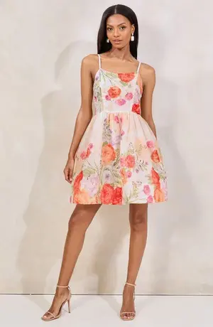 LIPSY Floral Print Mini Dress