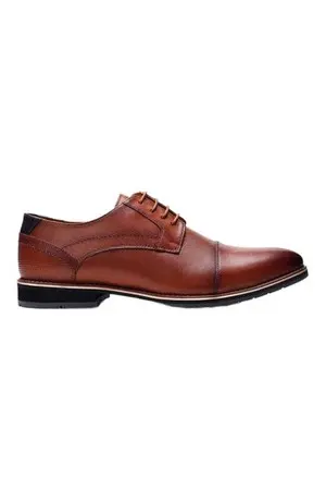 A. VEER New York Lace-up Derby - Tan Leather