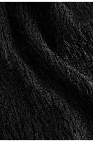 NEXT Textured Sleeveless Button-up Top - Black