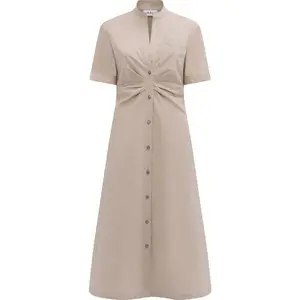 CALLAS MILANO Noor Shirt Dress - Buff Beige