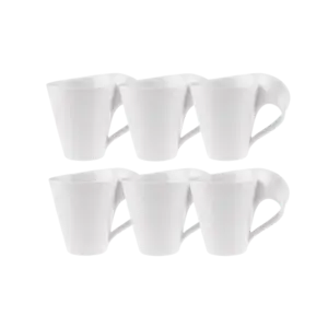 VILLEROY & BOCH Newwave Caffe Mug Set Of 6 - White