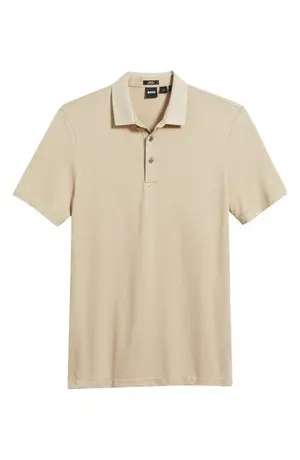 BOSS Pitton Slim Fit Mercerized Cotton Polo
