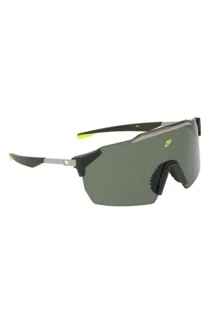 Nike Limitless 61mm Shield Sunglasses - Sequoia / Green