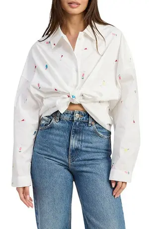 EN SAISON Nellie Printed Button-up Shirt