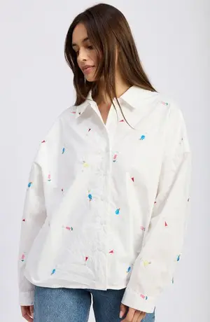 EN SAISON Nellie Printed Button-up Shirt