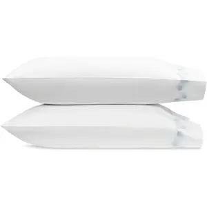 MATOUK Feather Set Of 2 Pillowcases - Blue