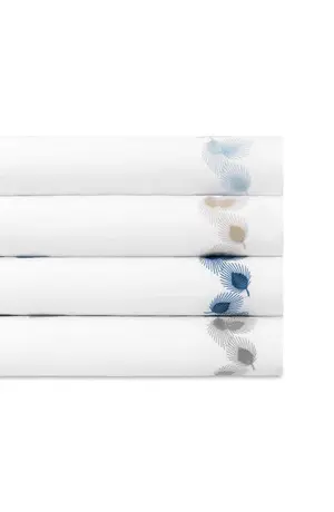 MATOUK Feather Set Of 2 Pillowcases - Blue