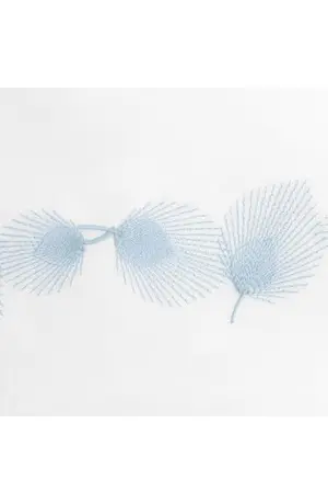 MATOUK Feather Set Of 2 Pillowcases - Blue