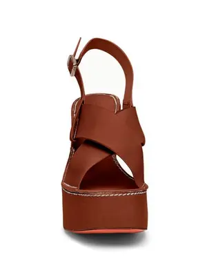 Santoni Leather High-heel Sandal