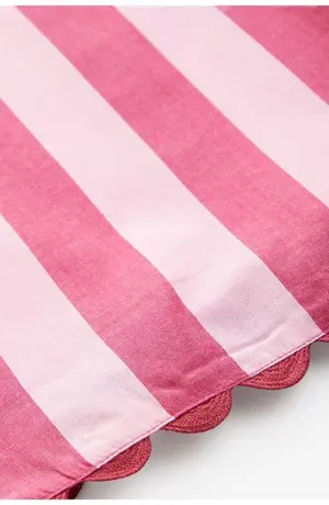 NEXT Striped Cotton Scallop Hem Shorts