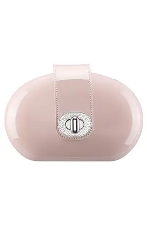 Nina Agatha Frame Clutch Blush Beige