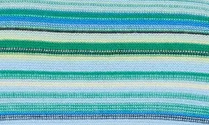 PISTOLA Selene Stripe Cotton Short Sleeve Sweater - Blue Green Multi