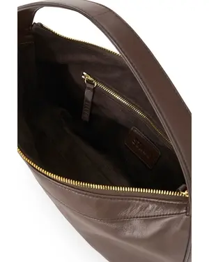 Staud Demy Leather Shoulder Bag - Espresso