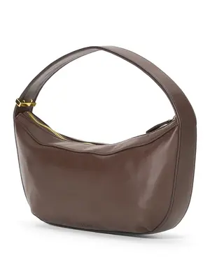Staud Demy Leather Shoulder Bag - Espresso