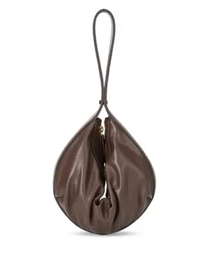 Staud Demy Leather Shoulder Bag - Espresso