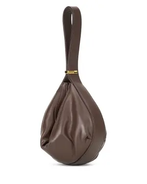Staud Demy Leather Shoulder Bag - Espresso
