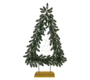 NORTHLIGHT 3' Led Pine Garland Christmas Tree D Coration - One-color