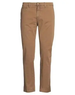 40WEFT Man Pants Tan Size 28 Cotton, Elastane Beige