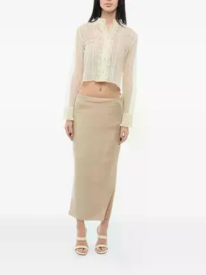 Givenchy Asymmetric Silk Skirt