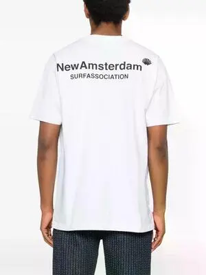 NEW AMSTERDAM SURF ASSOCIATION Logo-print T-shirt