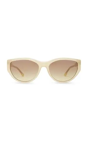 Isabel Marant Round Cat Eye Sunglasses - Yellow & Brown Ochra