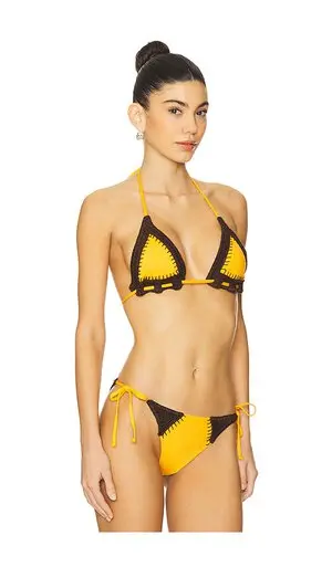 WeWoreWhat Crochet Combo Bikini Top