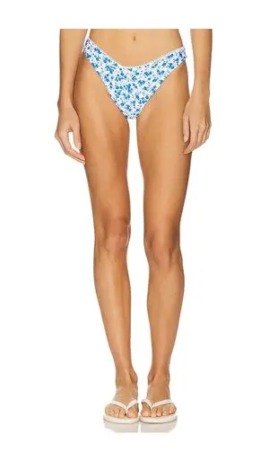 Tularosa Amy Bikini Bottom - Blue Ditsy Floral