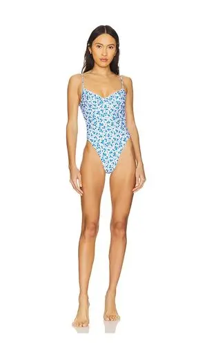 Tularosa Amy One Piece - Blue Ditsy Floral