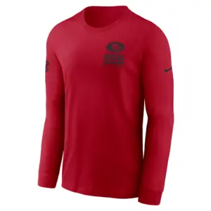 Nike San Francisco 49ers Sideline Team Issue Dri-fit Nfl Long-sleeve T-shirt - Red