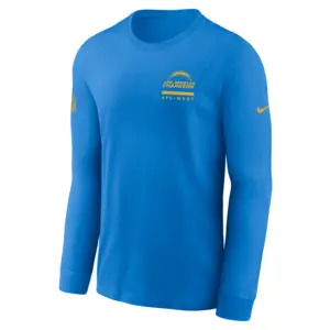 Nike Los Angeles Chargers Sideline Team Issue Dri-fit Nfl Long-sleeve T-shirt - Blue