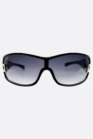 GIANT VINTAGE SUNGLASSES Goodie Sports Shield Sunglasses - Black