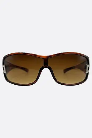 GIANT VINTAGE SUNGLASSES Goodie Sports Shield Sunglasses - Tortoise