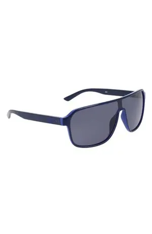 Nike Vintage Flyer 64mm Shield Sunglasses - Blue Void / Blue