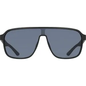 Nike Vintage Flyer 64mm Shield Sunglasses Matte Black / Grey