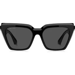 Etro 55mm Cat Eye Sunglasses - Black/ Grey