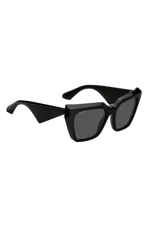 Etro 55mm Cat Eye Sunglasses - Black/ Grey