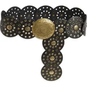 Bp. Circle Grommet Belt - Black