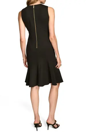 Donna Karan New York Sleeveless Ruffle Hem Dress